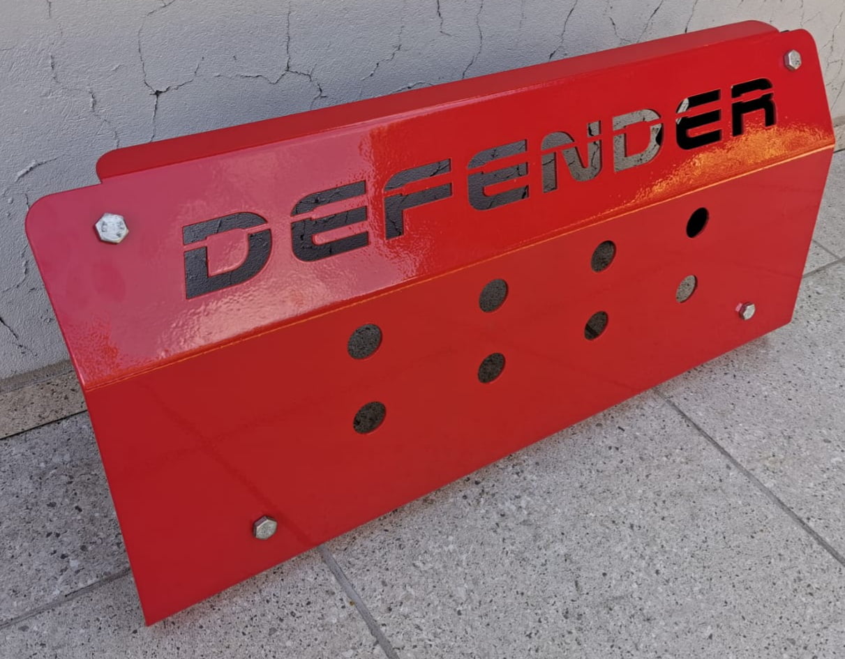 Land Rover Defender Bash plate (Red) - EAD 4X4